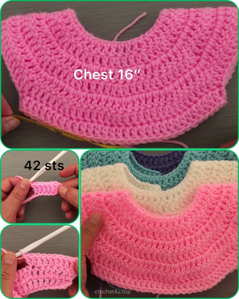 Easy crochet yoke for dress - Crochet4U