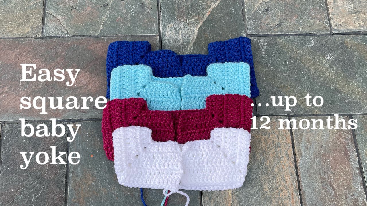 Easy Square Baby Yoke: A Detailed Crochet Pattern - Crochet4U