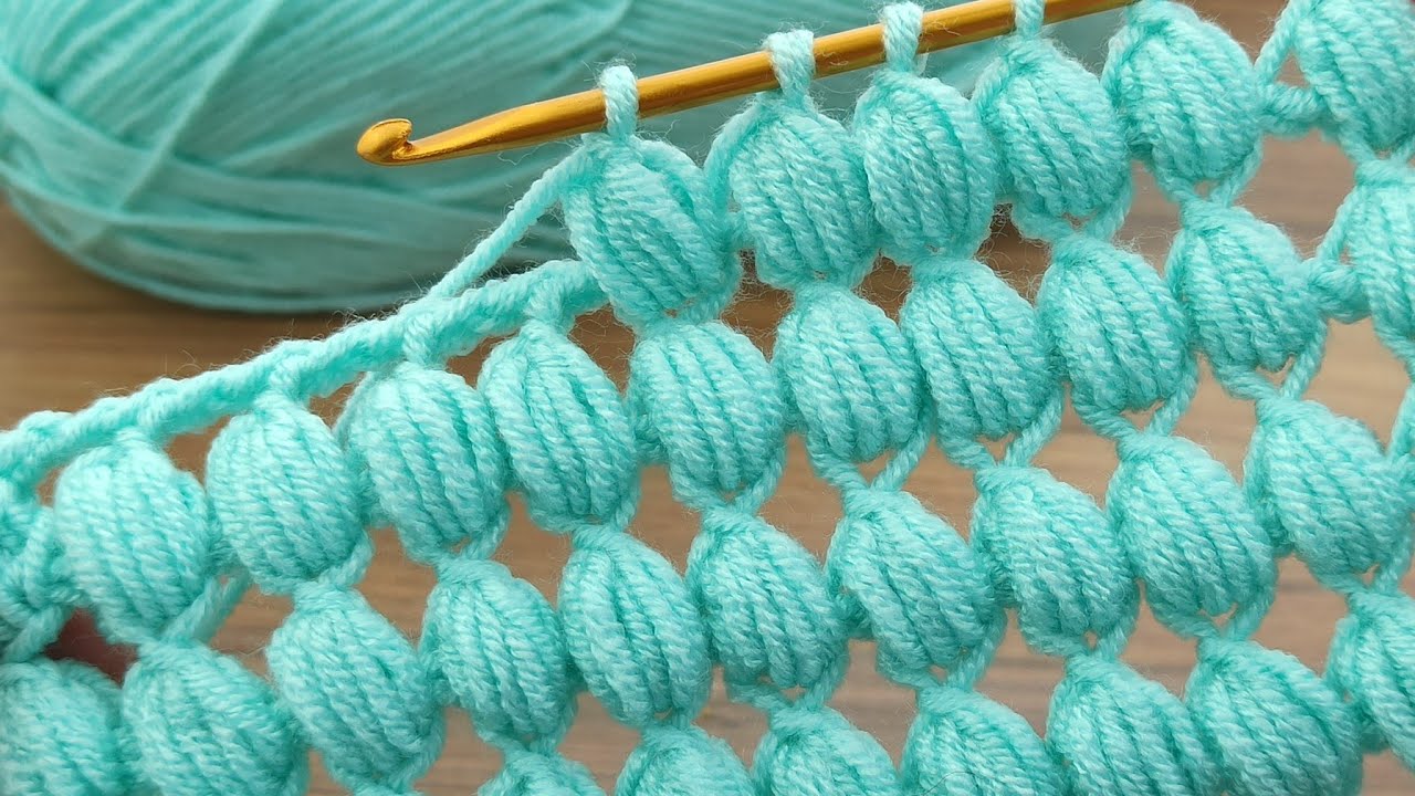 ☁️The Ultimate Full Puff Stitch Grid Pattern - Crochet4U